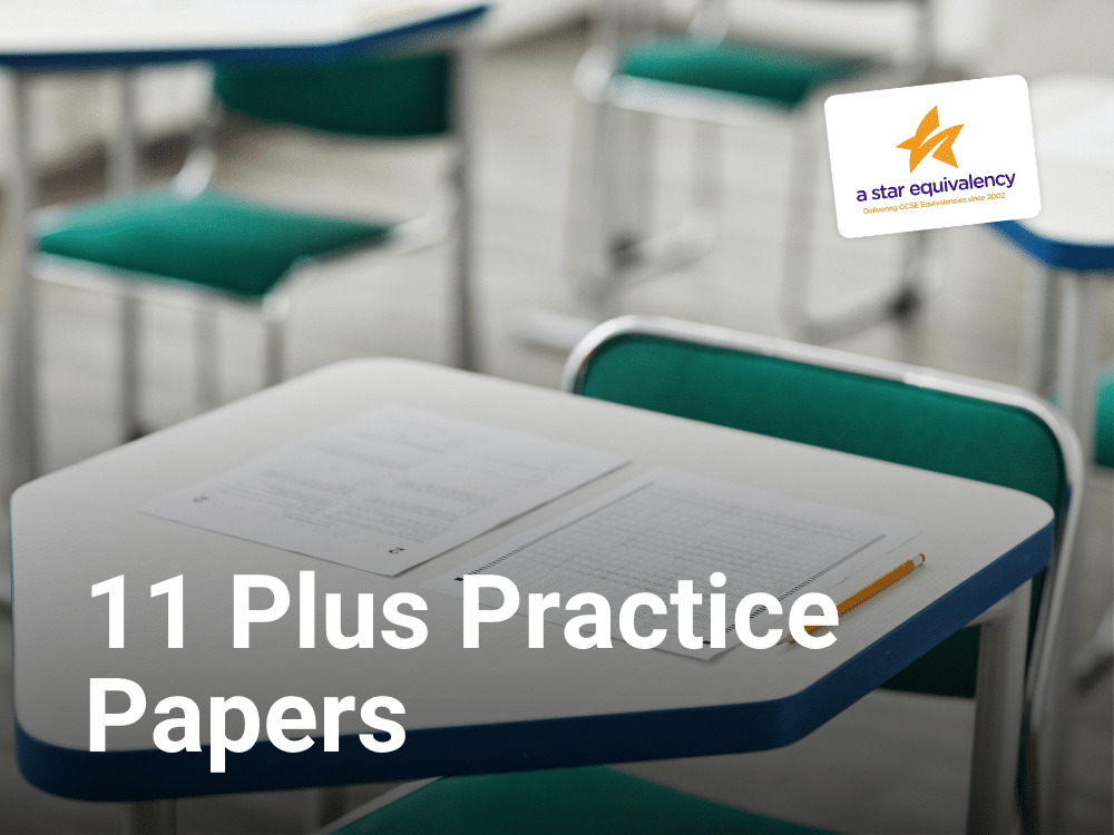 11 Plus Practice Papers | A Star Equivalency